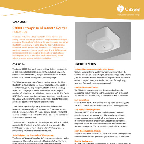 Cassia IoT Access Controller - Cassia Networks