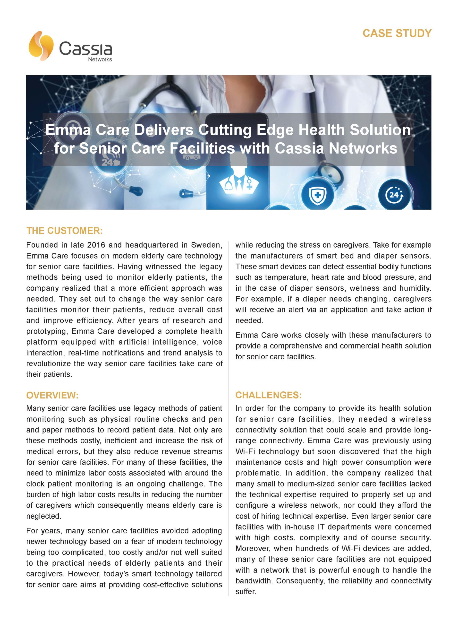 Emma Care Case Study - Cassia Networks